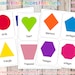 Printable Shape Flashcards Set of 12 - Instant Download - Preschool ...