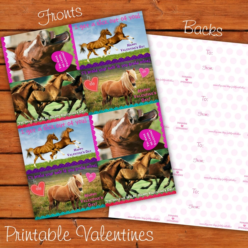 Horse Valentines - Etsy