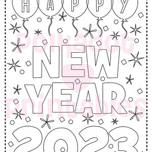 New Years Eve 2022 Printable Party Pack for Kids Downloadable PDF Files ...
