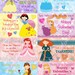 Princess Valentine Set of 8 - Instant Download - Etsy