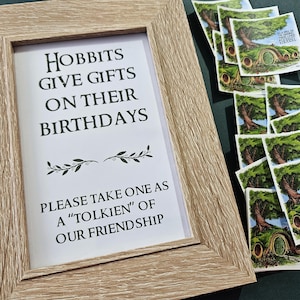 Hobbits Give Gifts on Their Birthdays Print - Lord of the Rings Party ...