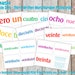 SPANISH Printable Zero Through Thirty Written Word Number Flashcards ...