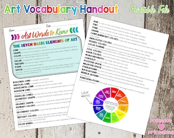 Minimal Vocabulary List Printable Vocabulary Note Worksheet Language ...