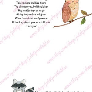 Kinder First Day of School Keepsake Take Home Art - Kissing Hand ...