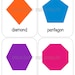 Printable Shape Flashcards Set of 12 - Instant Download - Preschool ...