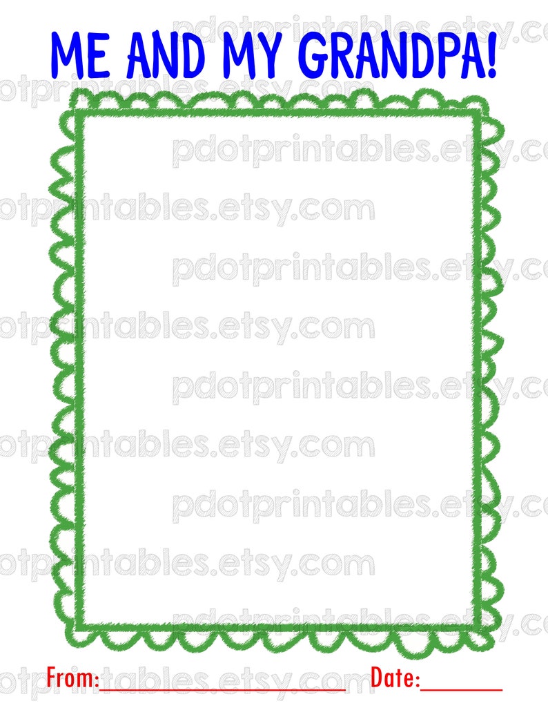 All About My Grandpa Father's Day Kids Questionnaire - Etsy