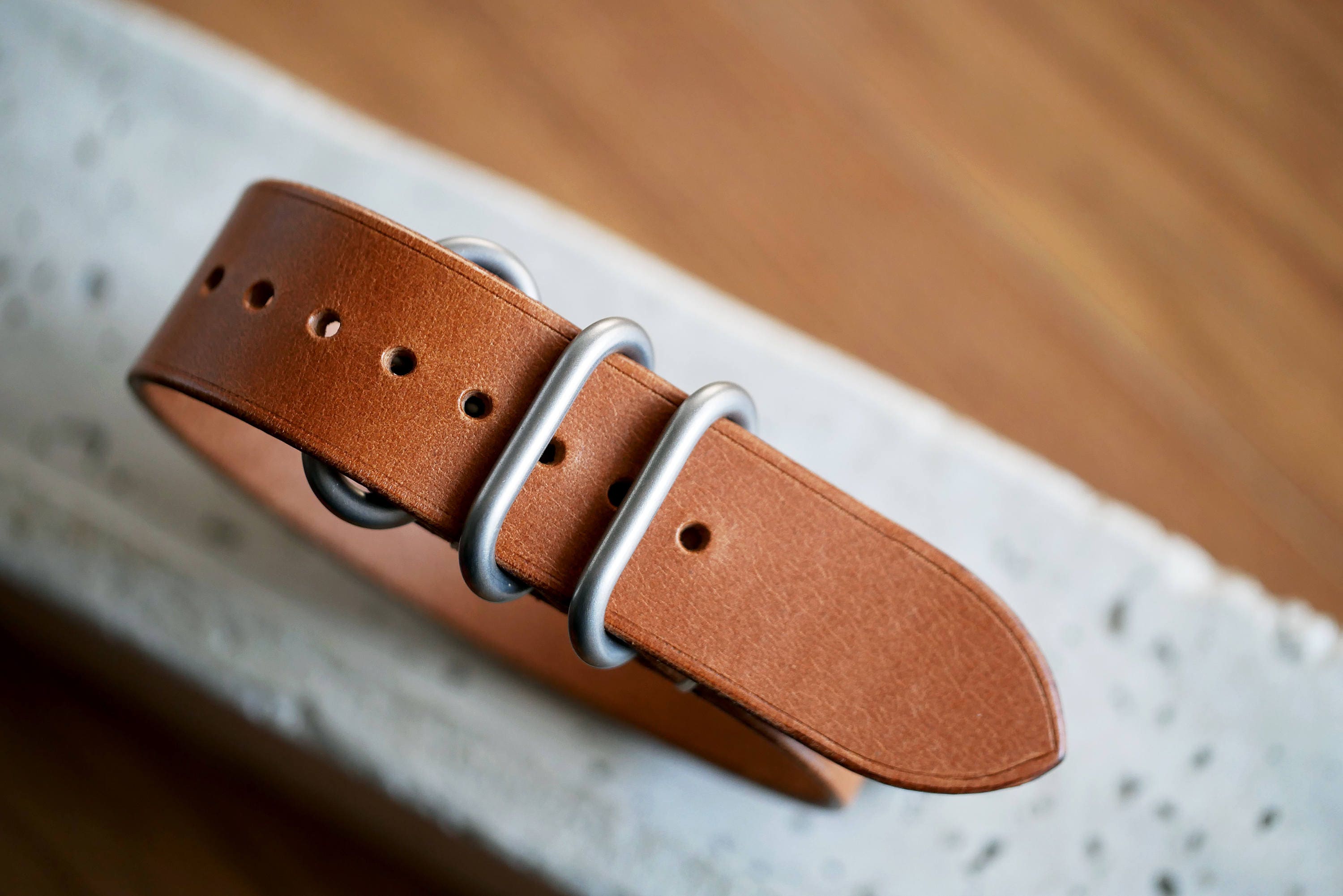 Leather Single Pass Watch Band/strap From Atelier Du Cuir | Etsy