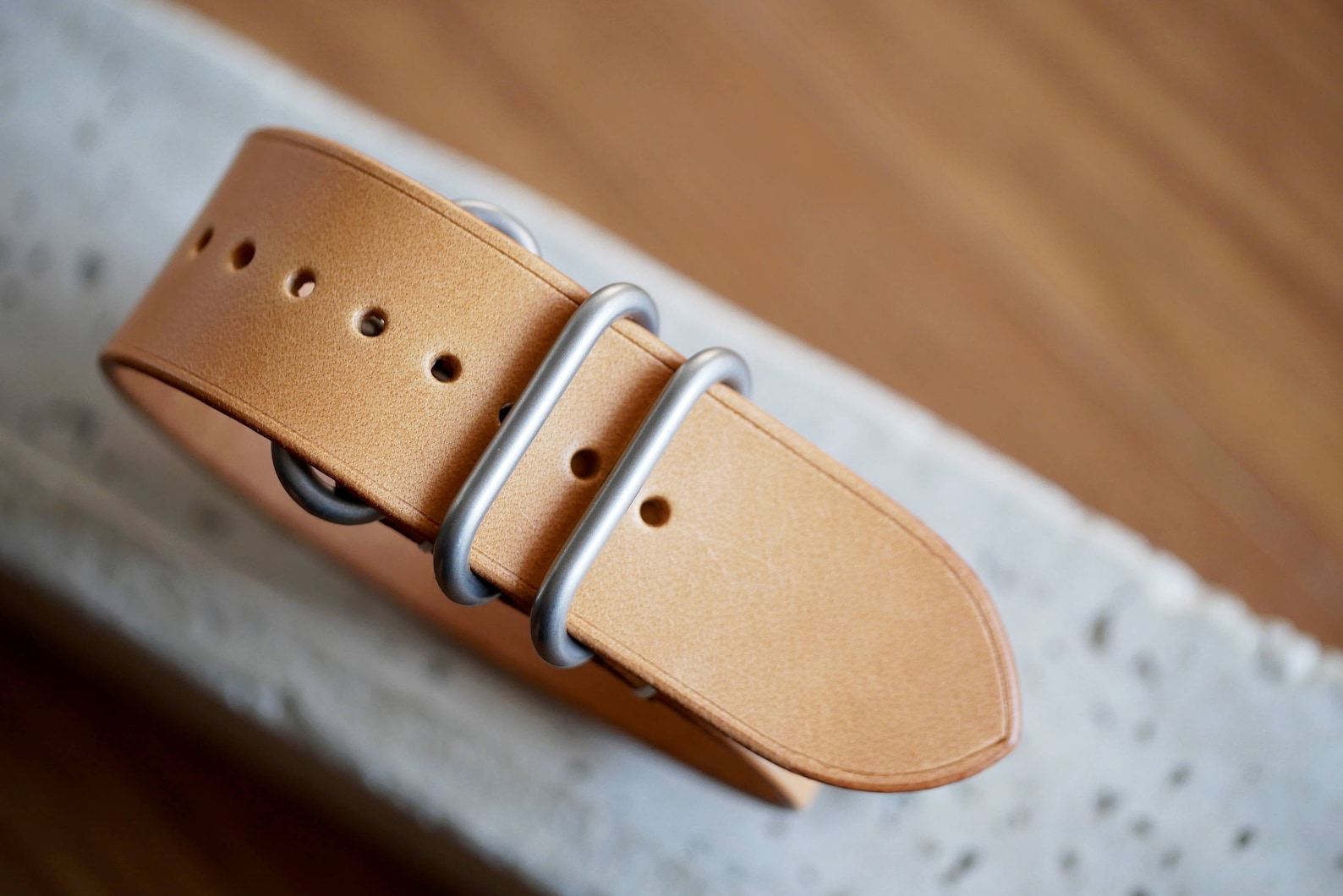 Leather Single Pass Watch Band/strap From Atelier Du Cuir - Etsy