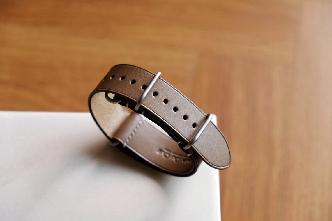 Leather single pass watch band/strap From Atelier Du Cuir | Etsy