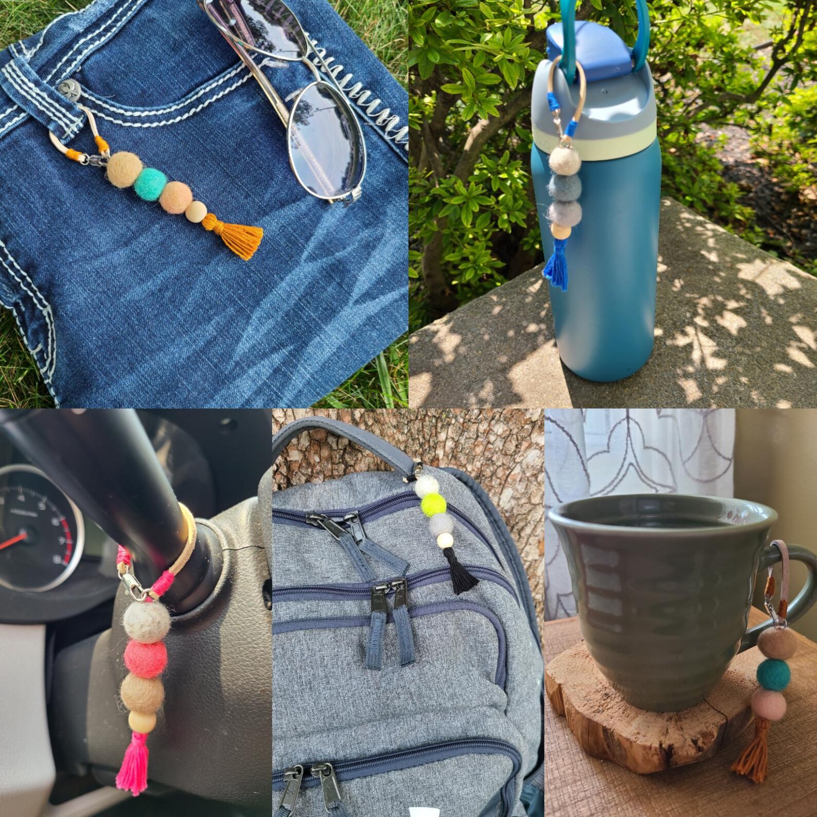 Wool Ball Travel Diffuser for Essential Oils Mugs Tumblers Purses ...