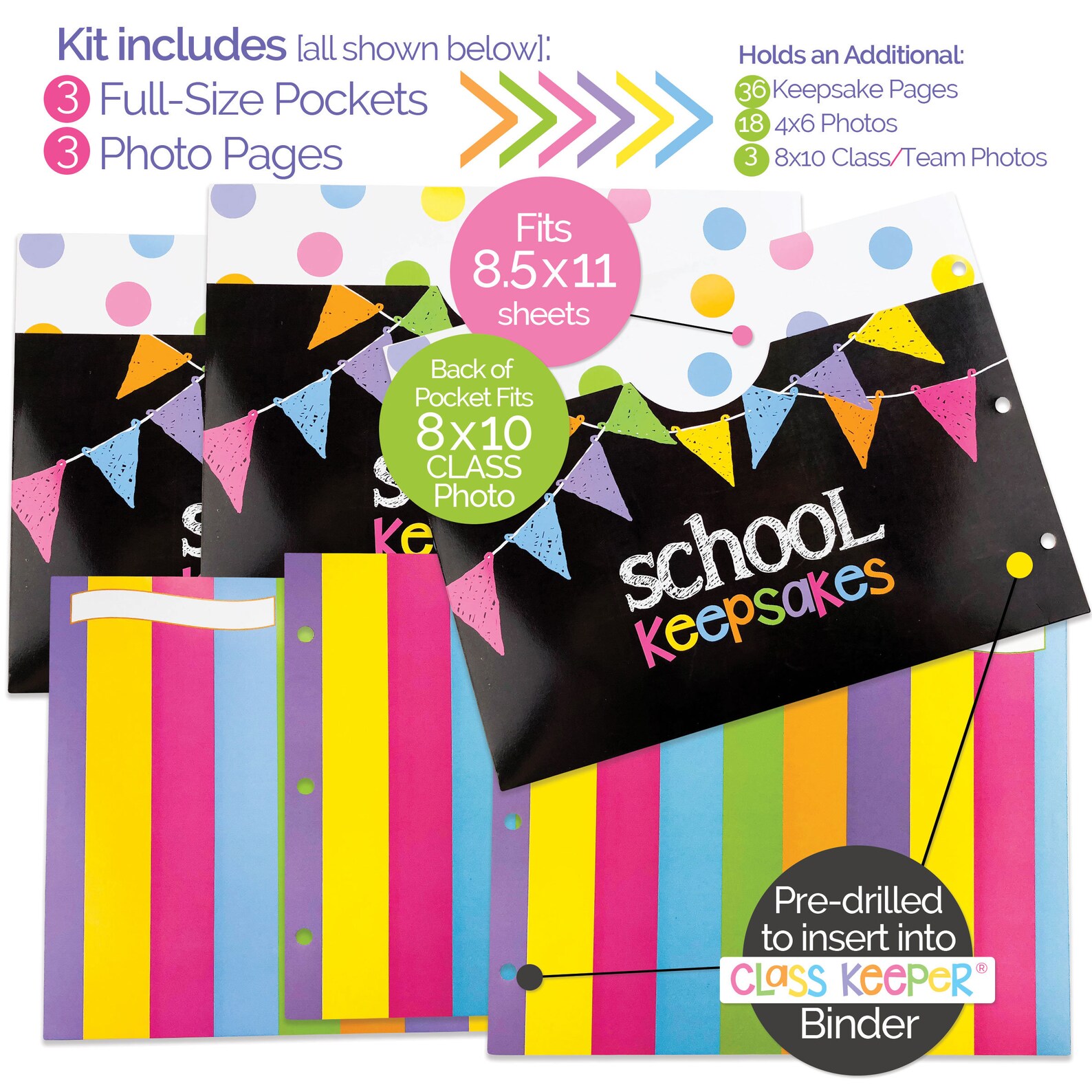 School Scrapbook Pockets & Album Photo Pages for the Class Keeper ...