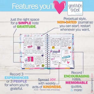 Gratitude Journal 52 Week Daily Positive Thinking for Women & Girls ...