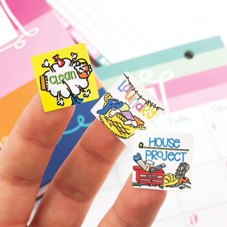Busy Mom Planner Stickers: 432 Colorful Event Stickers - Etsy