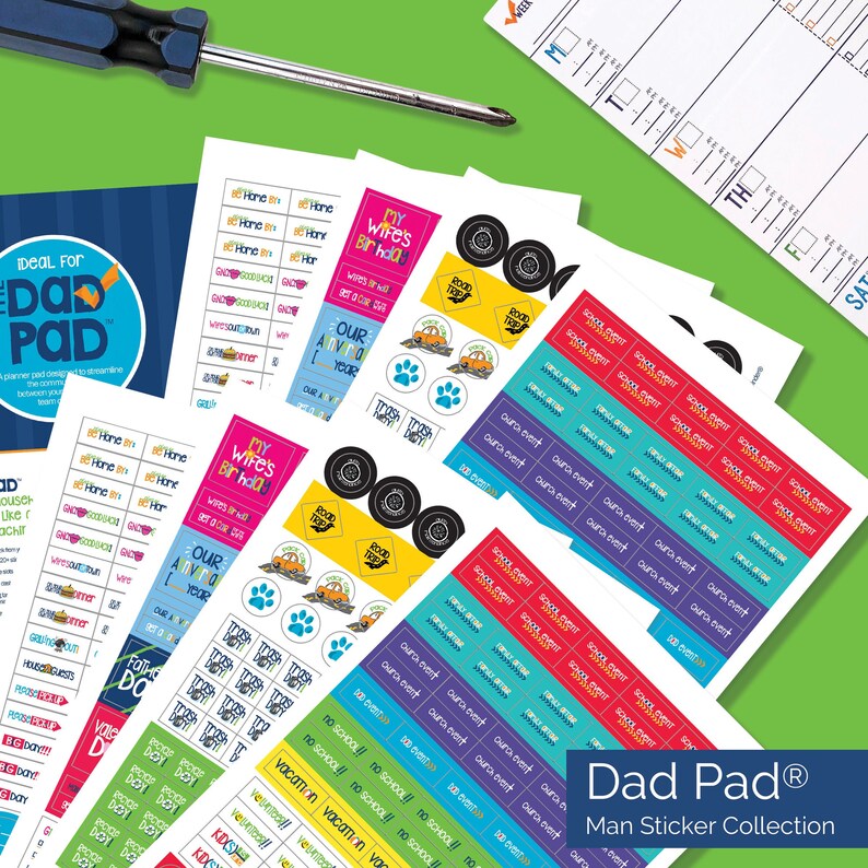 Dad Pad® Man Stickers Home Organization To-dos Family - Etsy