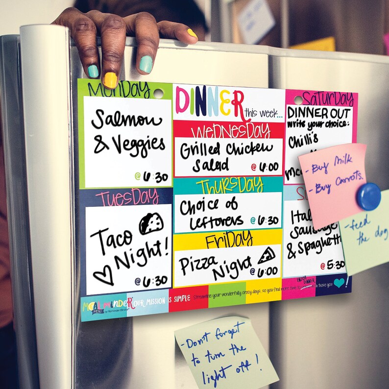 52-week Meal Minder® Weekly Menu Planner Pad for Daily - Etsy