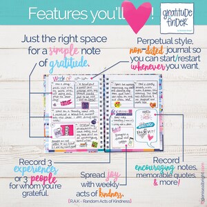 Gratitude Journal 52 Week Daily Positive Thinking for Women | Etsy