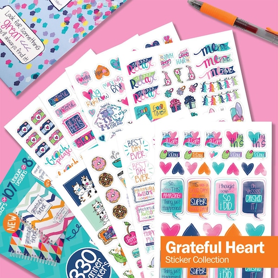 Grateful Heart Stickers Gratitude Positive Good Vibes - Etsy