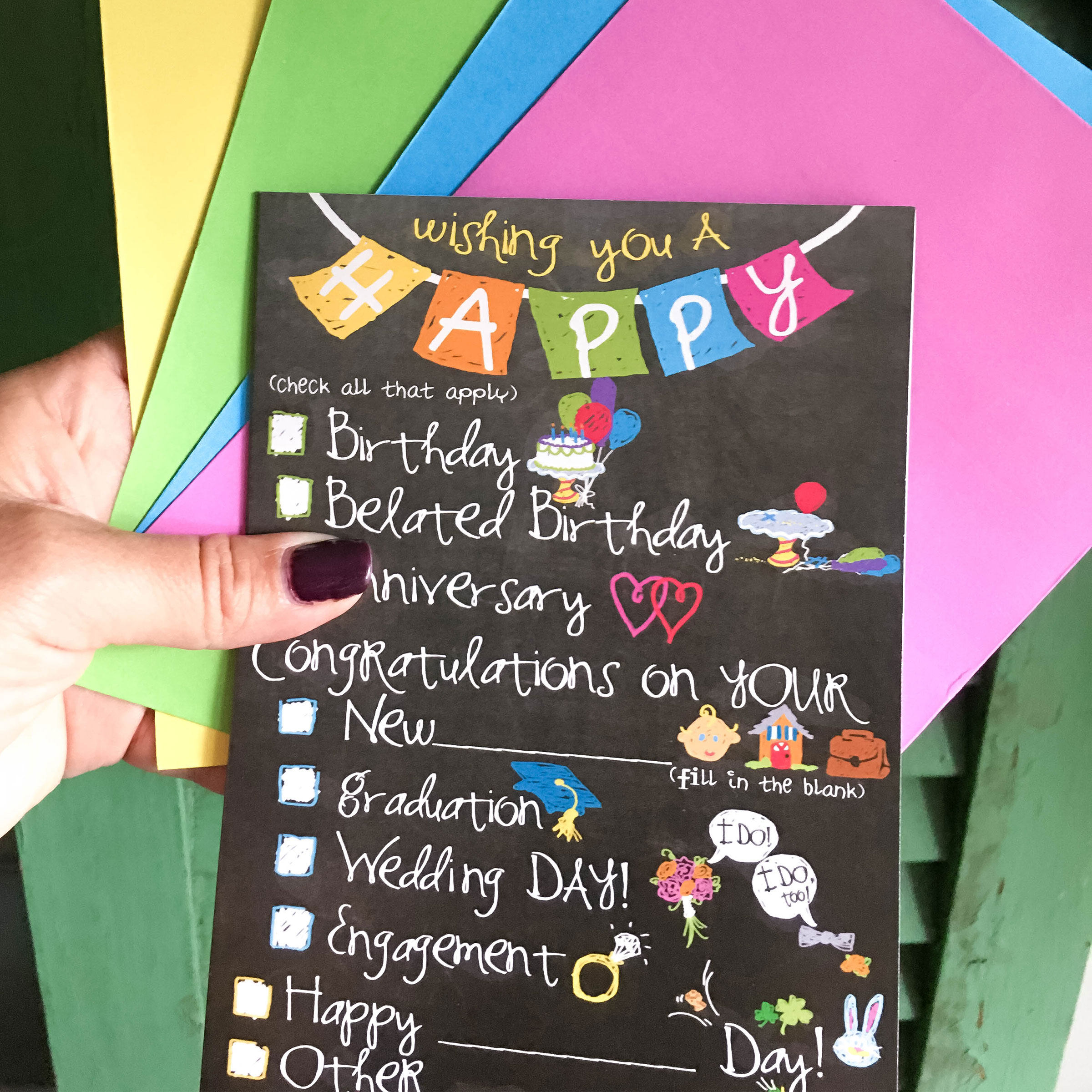 Humor Greeting Card Check-the-box Style Set 48-pc 12 | Etsy