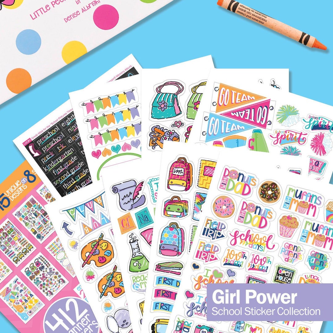 Girl Power Stickers | Kids School Class Keeper® Sticker Assorted ...