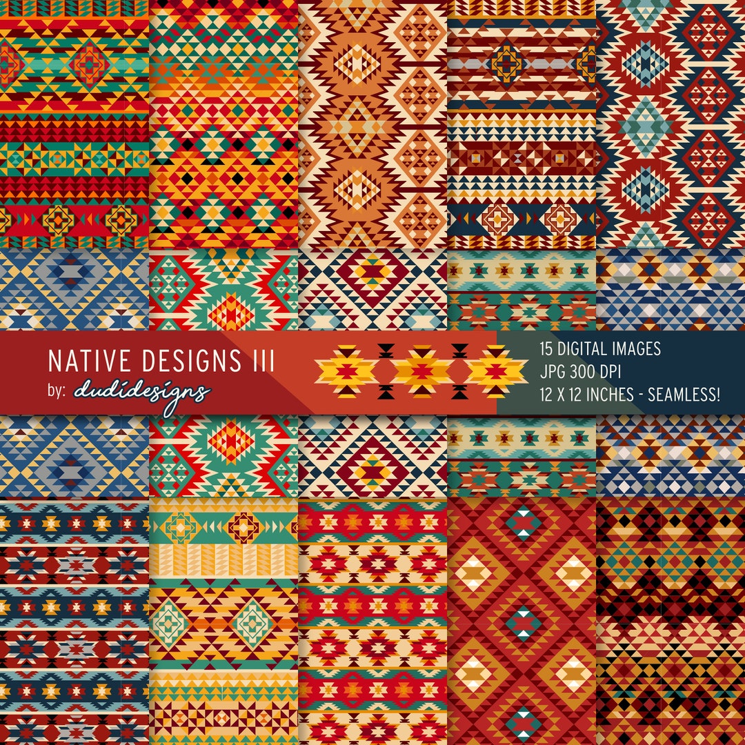 Native Digital Paper Pack. Scrapbooking Pages, Background, Scrapbook ...