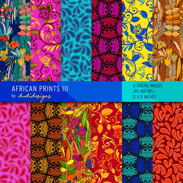 Africa Digital Paper - Etsy