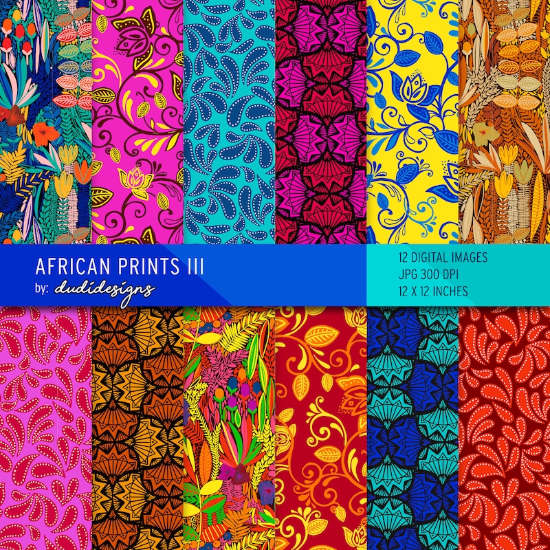 Africa Digital Paper - Etsy