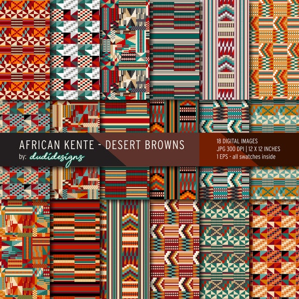 Kente Digital Paper - Etsy