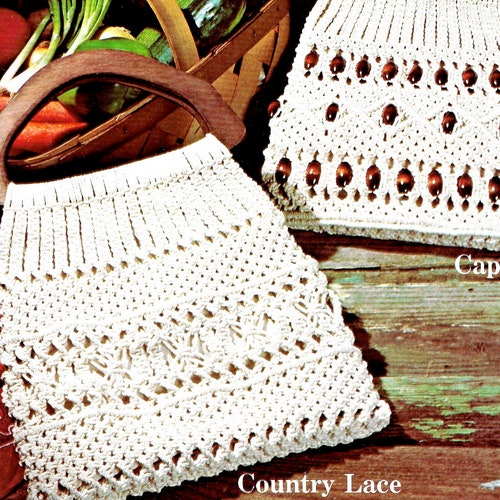 Autumn Morn macrame Purse 1970s Bags Design Handbag - Etsy