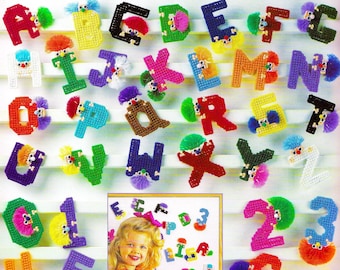 Individual Plastic Canvas Numbers 4.5 Tall Individual Plastic Canvas ...