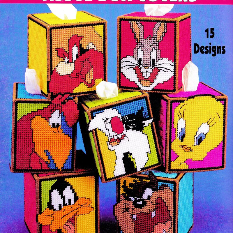 Plastic Canvas Tissue Box Covers - Etsy