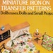 Vintage Miniature Dollhouse Pattern Book PDF • iron-on Embroidery ...