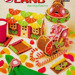 Vintage Plastic Canvas Pattern Book PDF • Christmas Gingerbread Man ...
