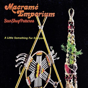 Vintage Macrame Pattern Book PDF Download Macrame Hammock Kitchen Macrame Planter Basket ...
