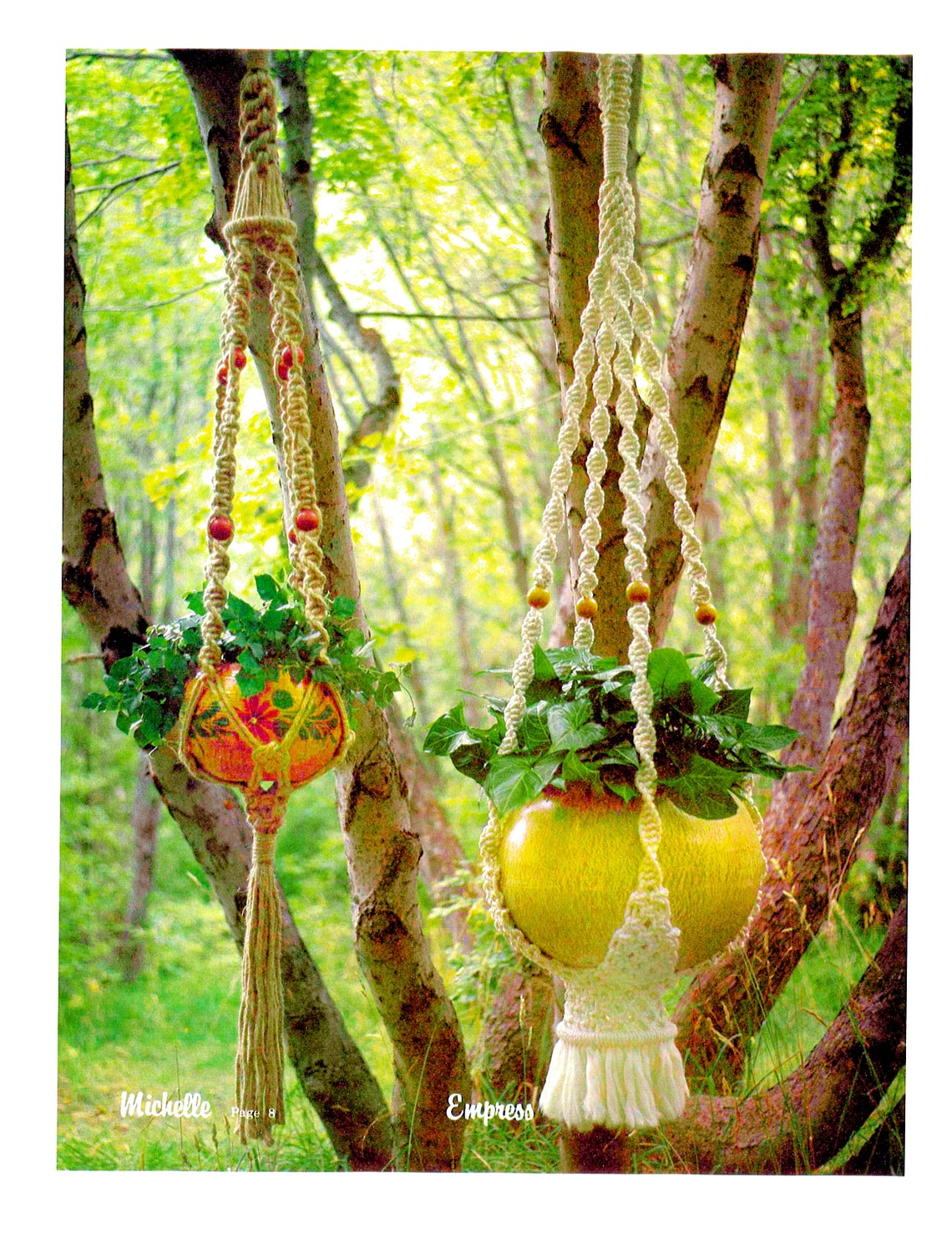 Macramé Elegance 1970s Vintage Macrame Pattern PDF Ebook - Etsy