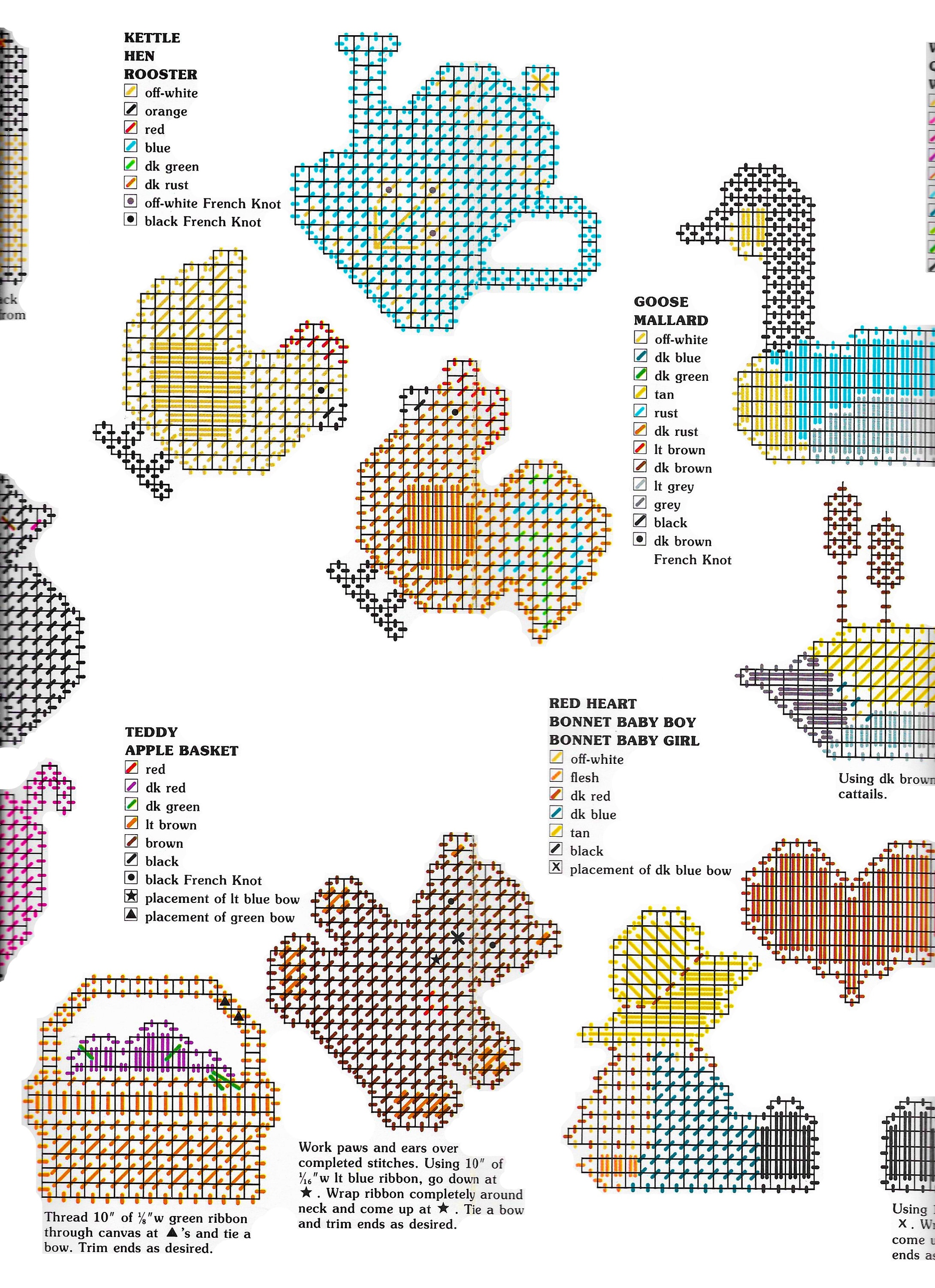 Vintage Plastic Canvas Pattern Book PDF Country Home House - Etsy