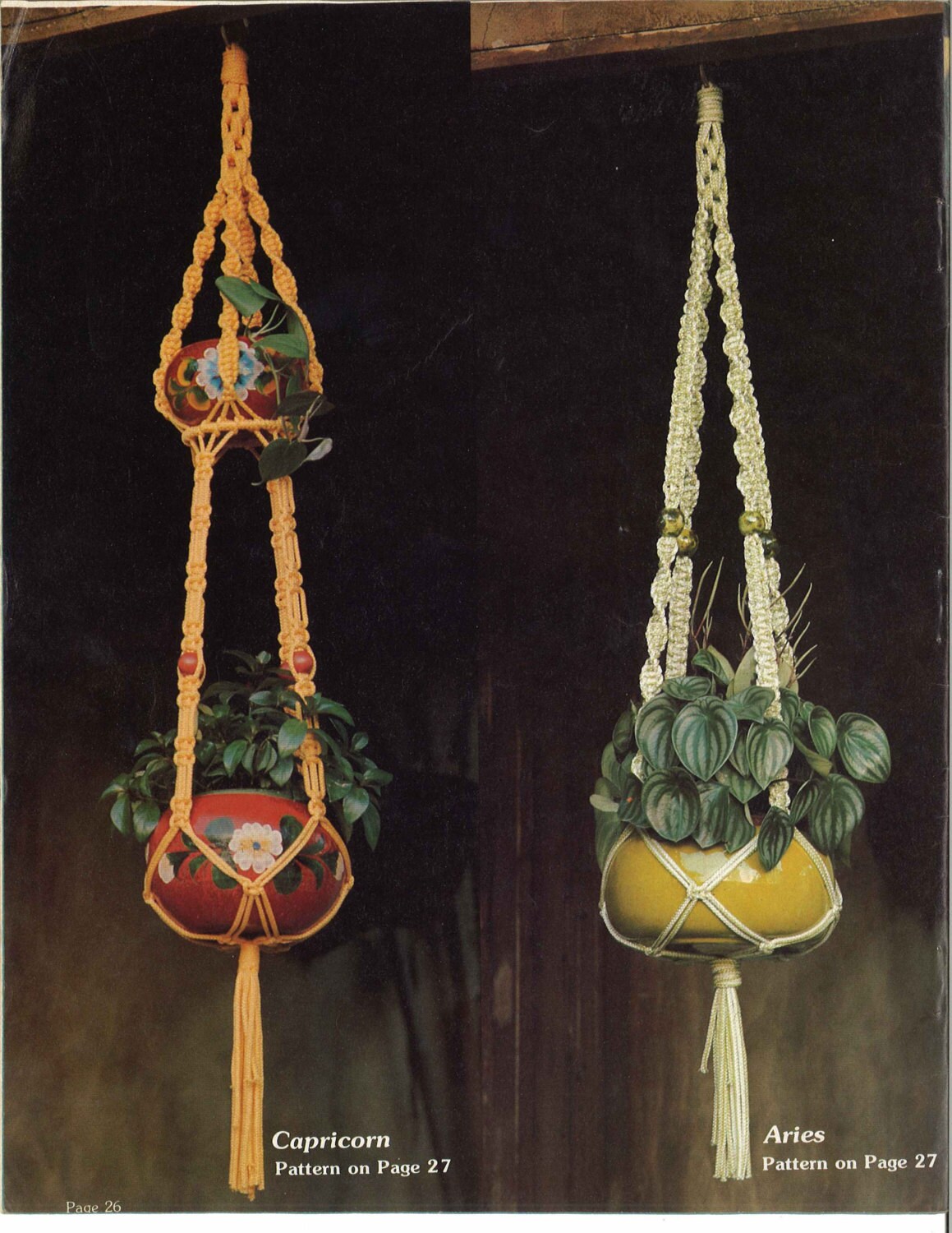 Vintage Macrame Pattern Book PDF • plant Hanger, Lamp, Jewelry, Beaded ...