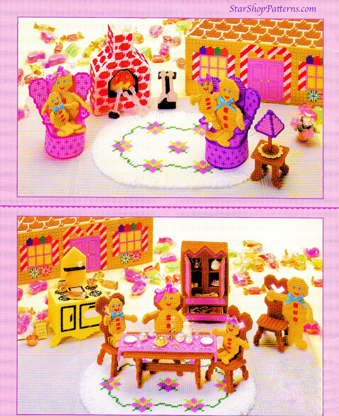 Vintage Toy Plastic Canvas Pattern Book PDF Candy - Etsy