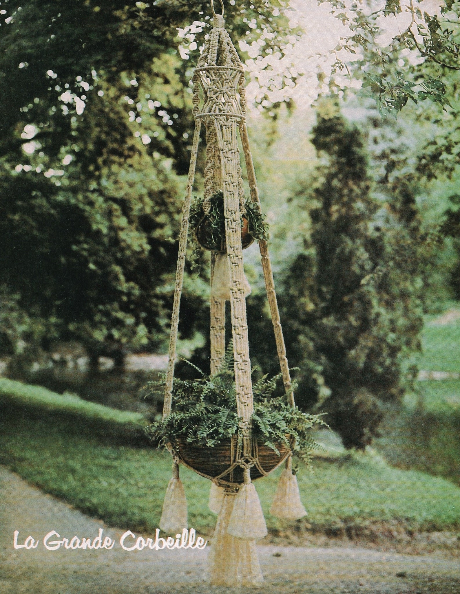 Vintage Macrame Pattern PDF 1970s Easy Beginner Macrame | Etsy