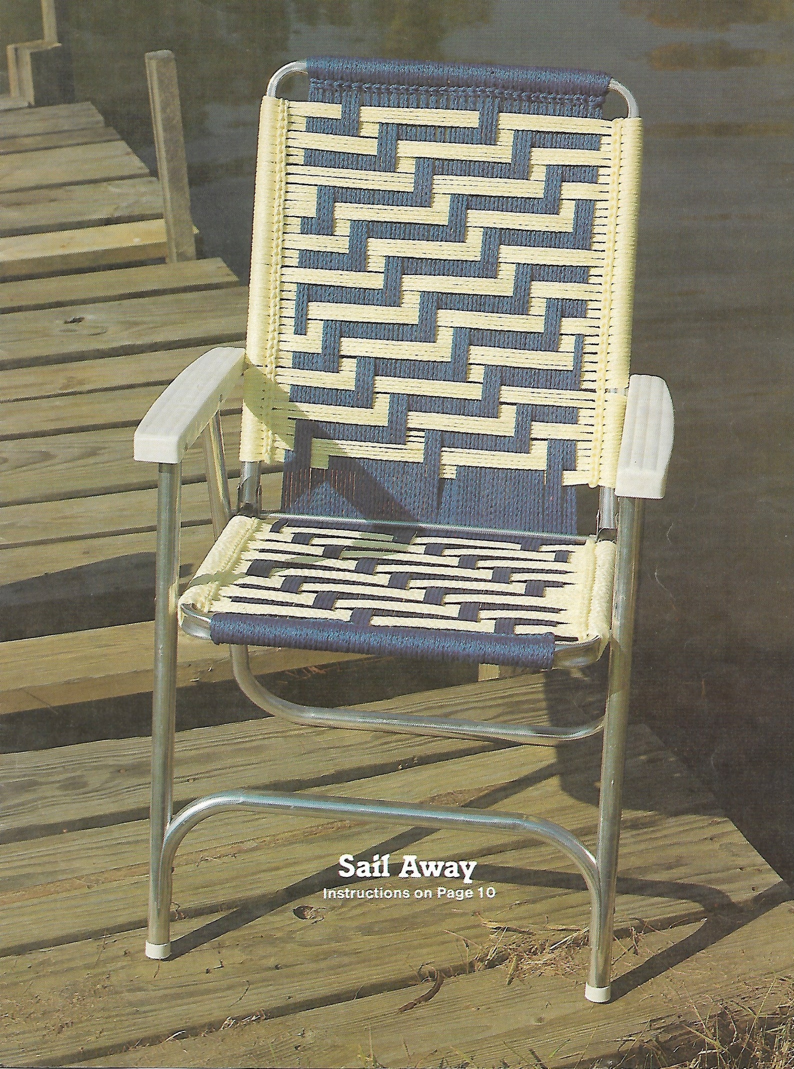 Sail Away Macramé Chair 1970s Macrame Patio Lawn Chair - Etsy