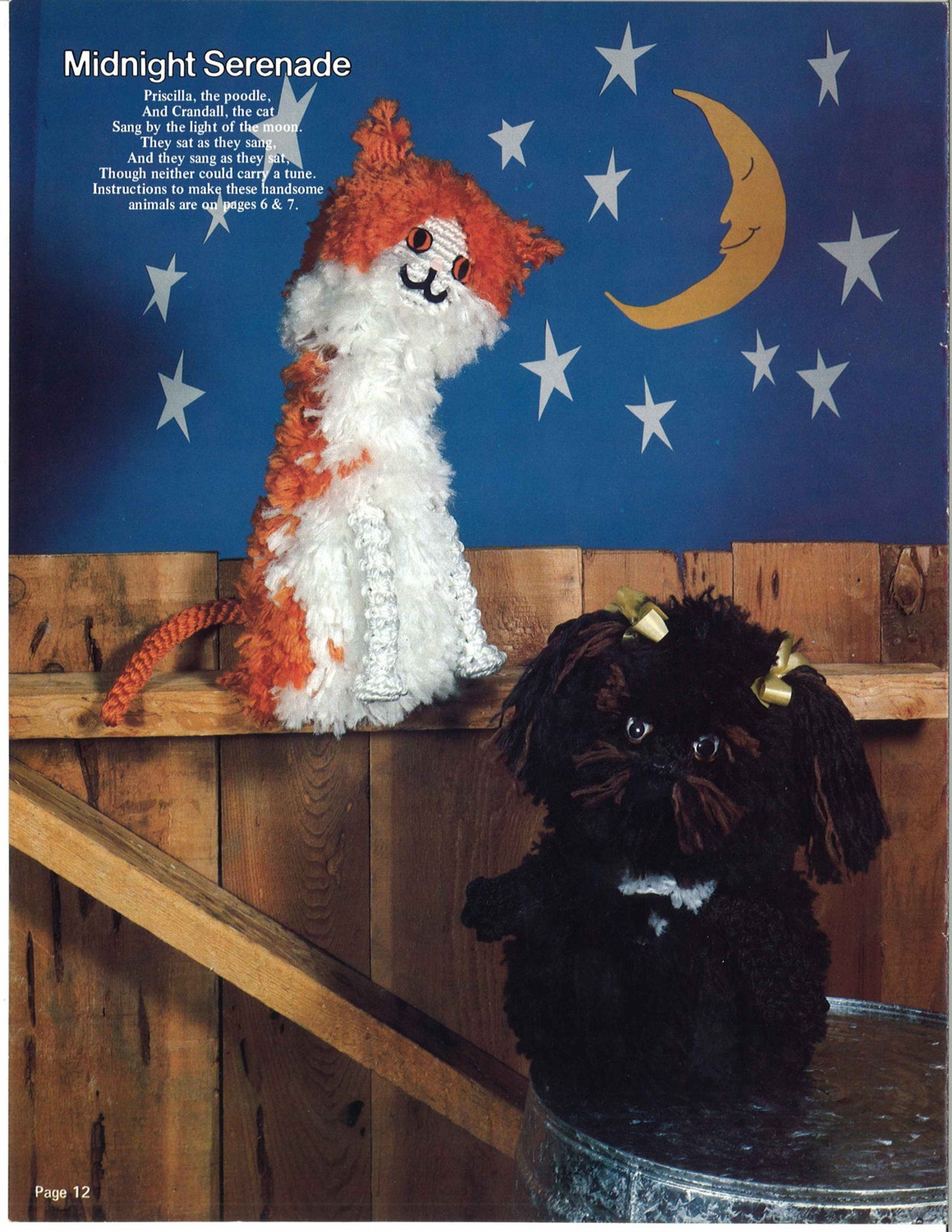 Macrame Wild Kingdom 1970s Macrame Animal Patterns Kitty | Etsy