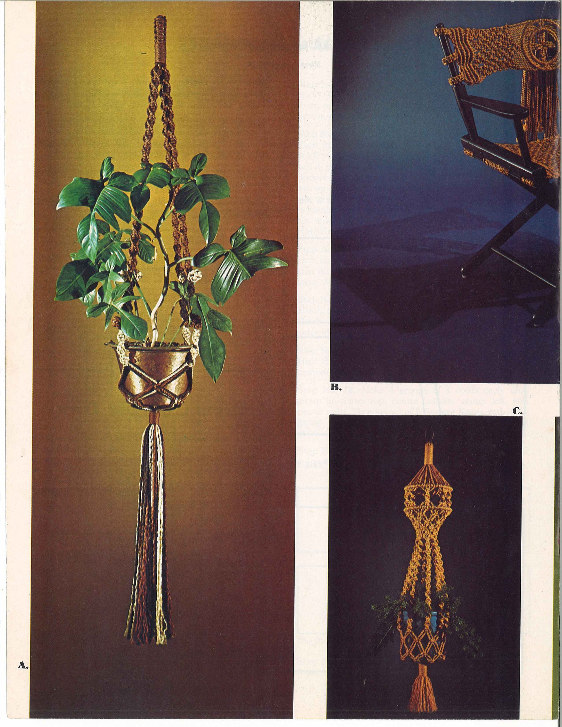 Macramé Originals 1970s Macrame Pattern Book 70s Vintage | Etsy