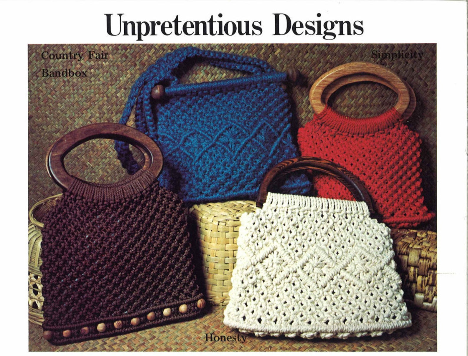 Purse Strings 1970s Macrame Bags Design Handbag Designs - Etsy