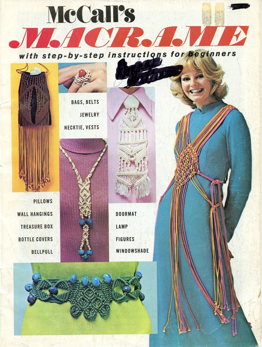 Mccall's Macrame • 1970s Macrame Plant Pot Globe Hanger Patterns ...