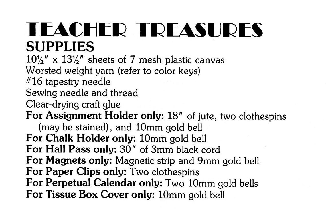 Vintage Plastic Canvas Pattern Book PDF Teacher Plastic - Etsy