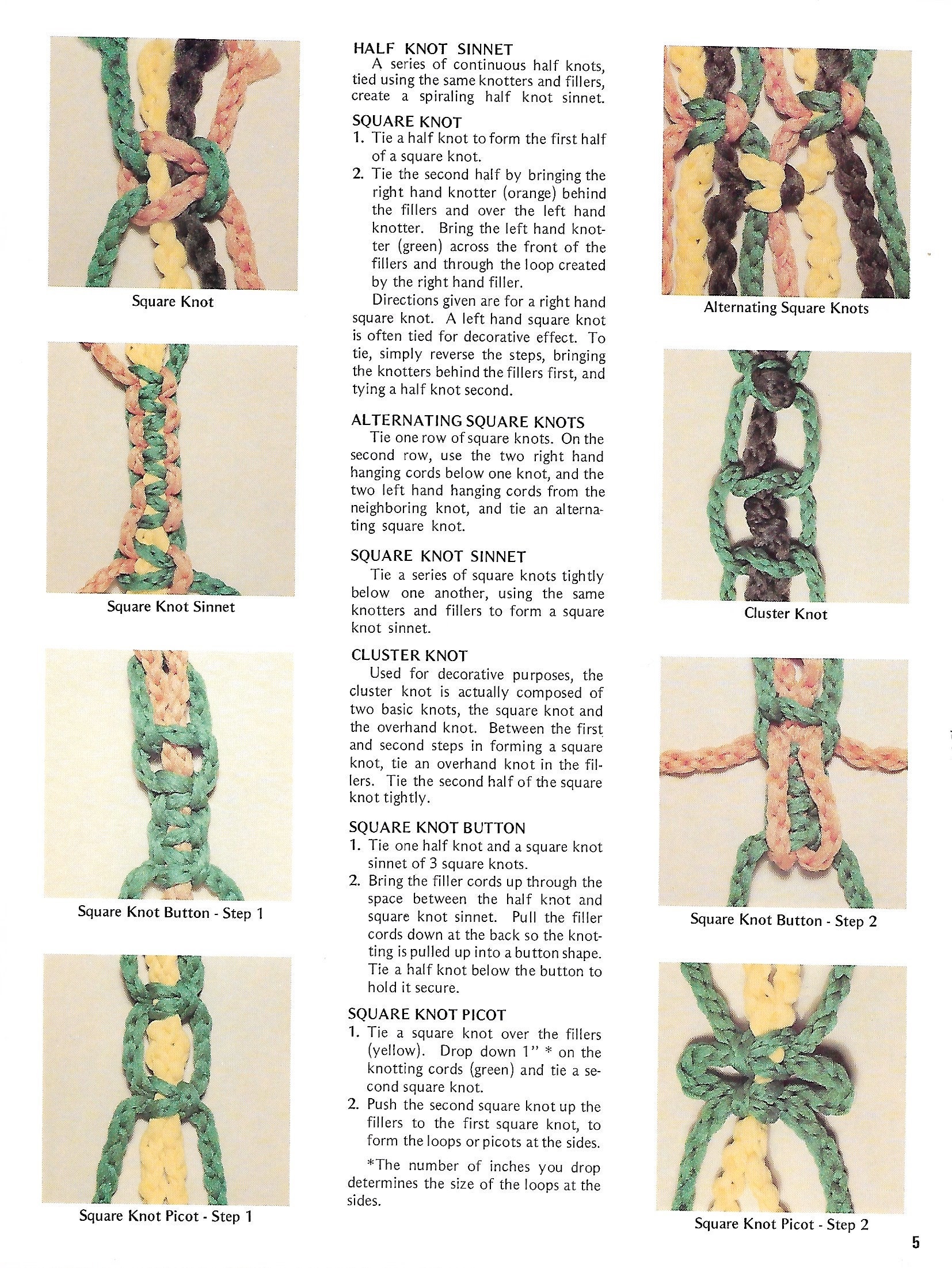 Decorate With Macrame Book PDF Download • 1970s Easy Beginner Macramé ...