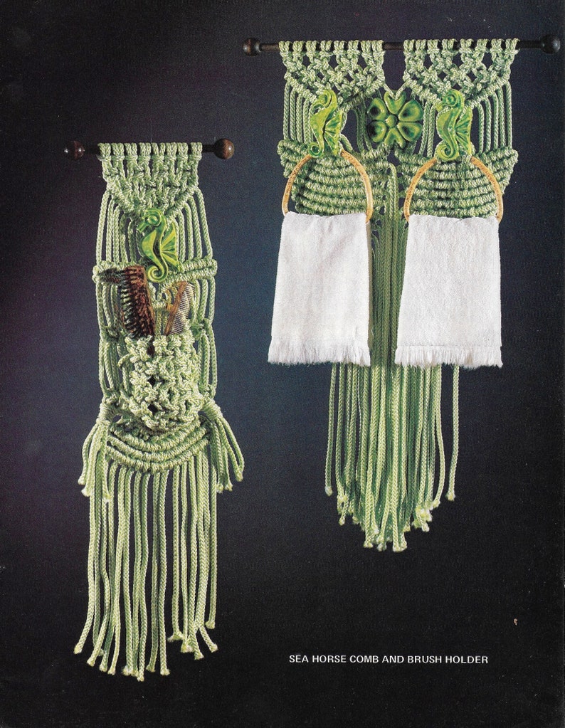 Macrame Festival 1970s Learning Macramé Knots Frog Owl | Etsy