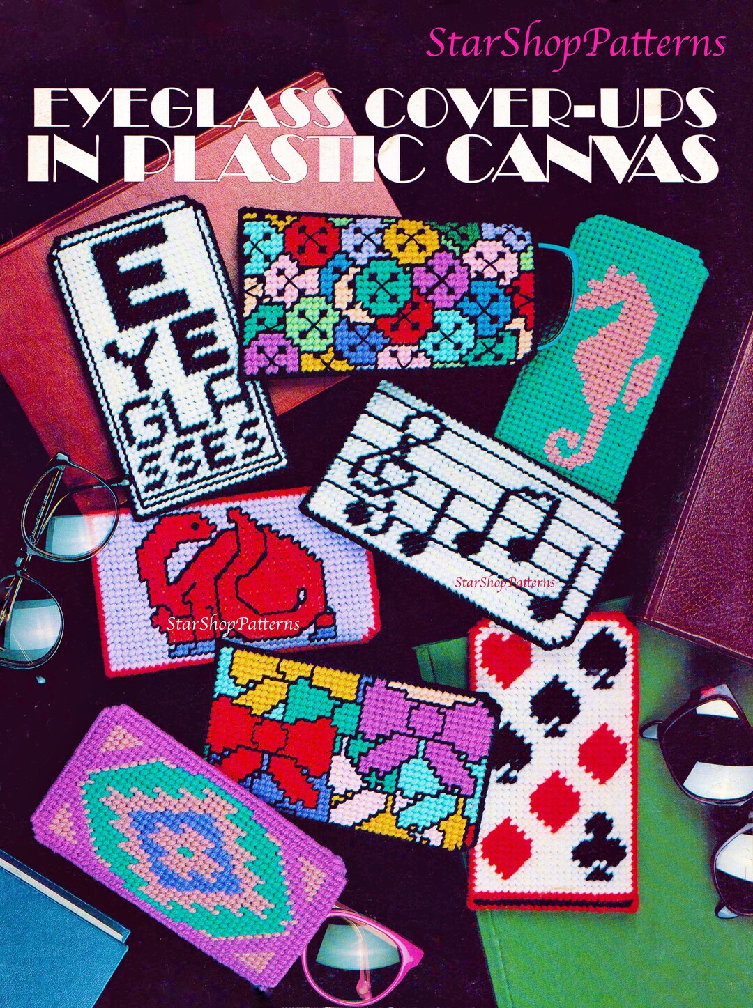 Vintage Plastic Canvas Pattern Book PDF • Plastic Canvas Eyeglass ...