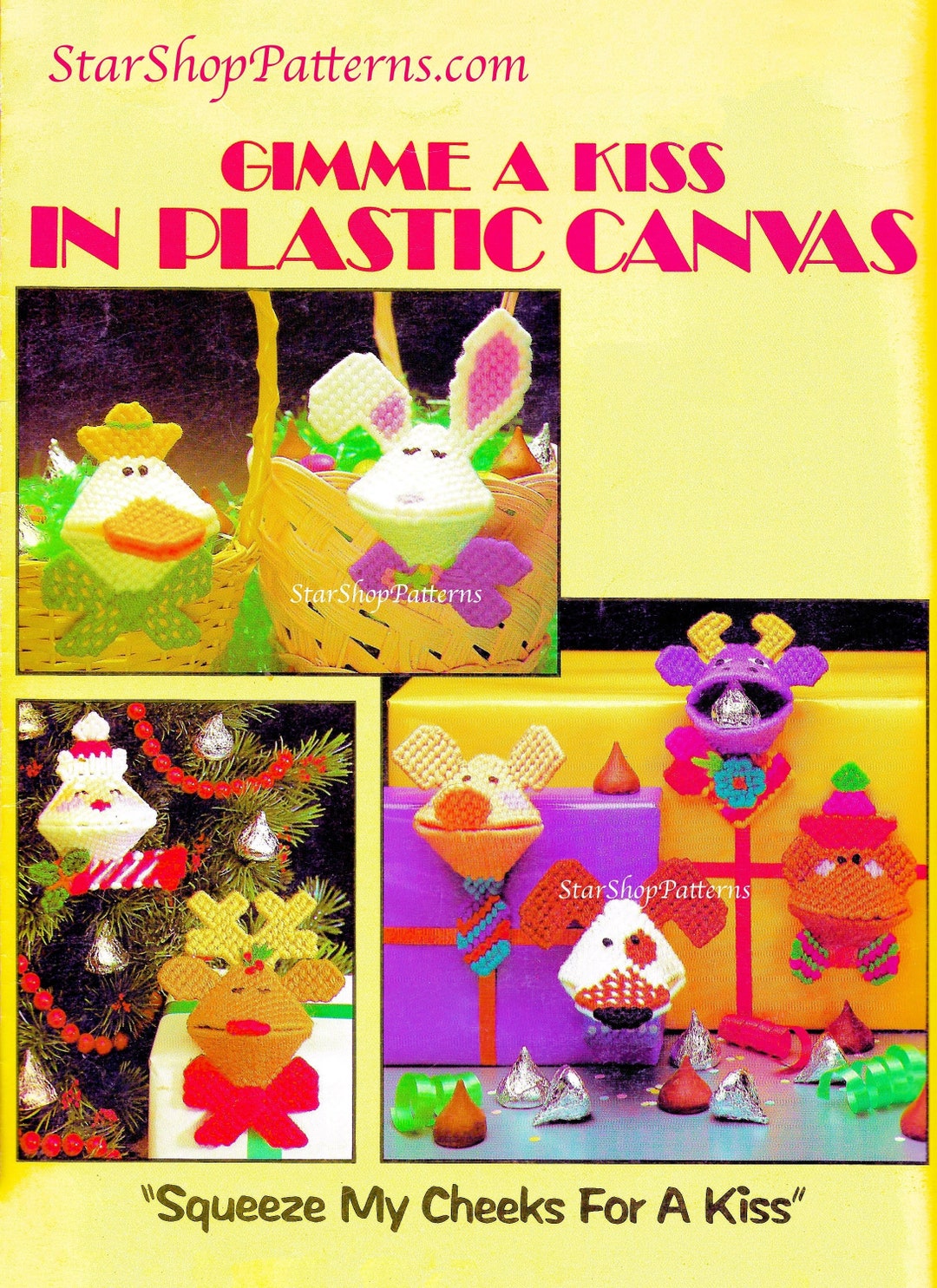 Vintage Plastic Canvas Pattern Book PDF • Squeezum Plastic Canvas ...