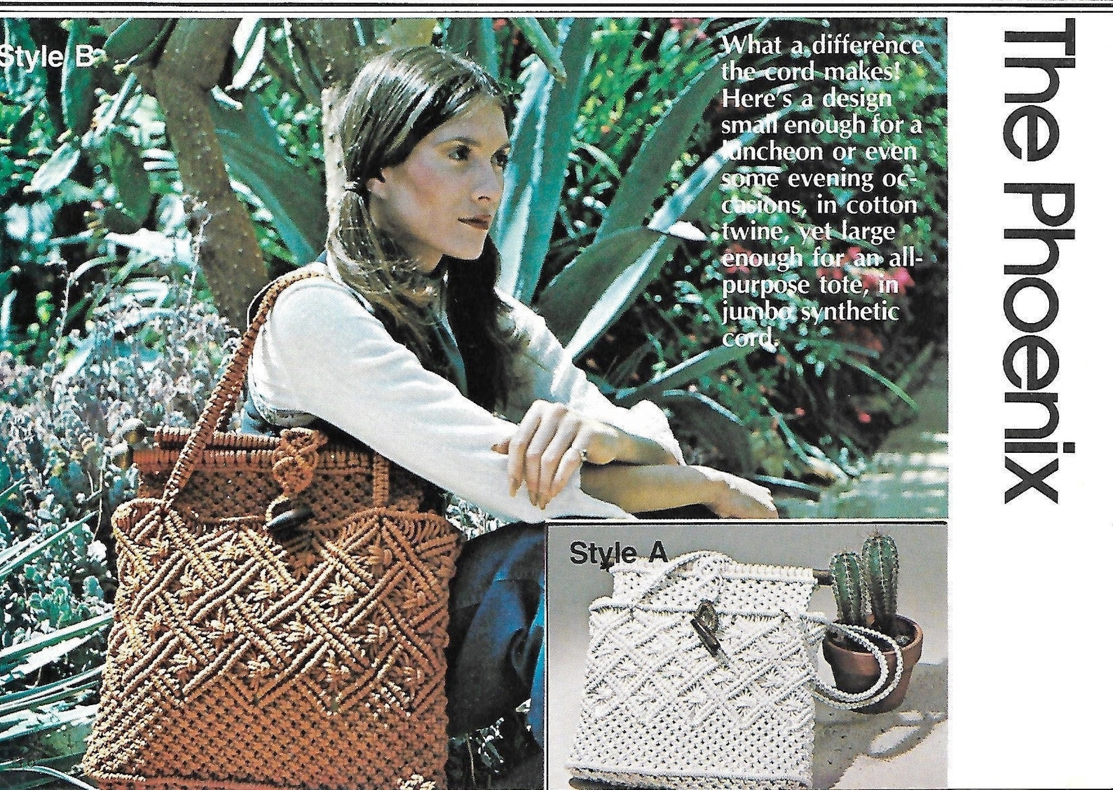 Phoenix Purse 1970s Macrame Bags Design Handbag Designs - Etsy