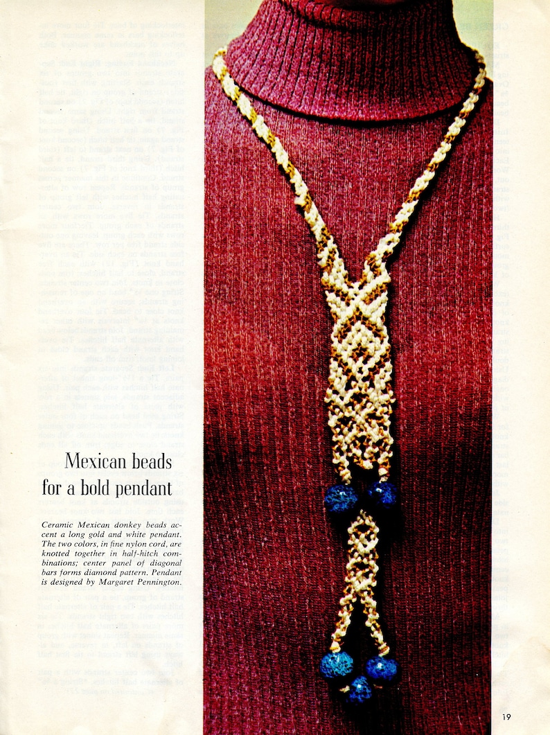 Mccall's Macrame 1970s Macrame Plant Pot Globe Hanger | Etsy